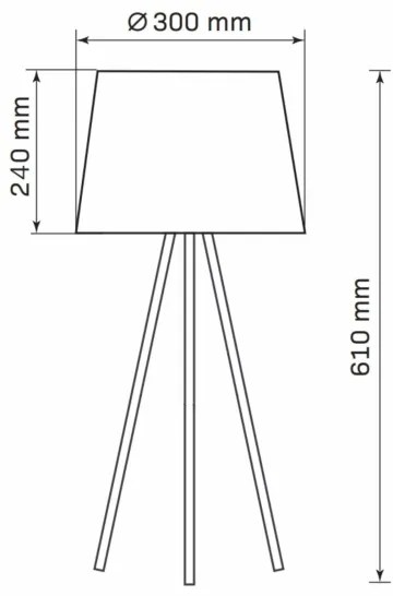 Stolní lampa ELENA 1xE27/20W/230V bílá