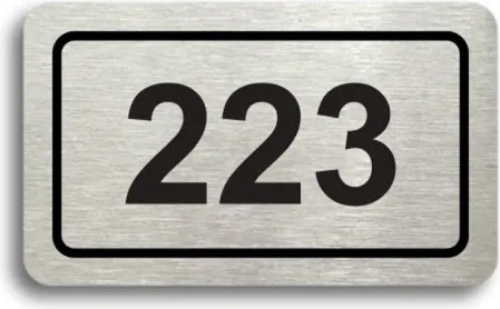 ACCEPT Číslo na dveře - typ 02 (50x30mm) - bílá tabulka - barevný tisk