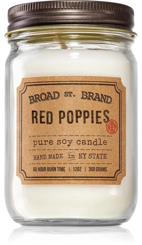 KOBO Broad St. Brand Red Poppies vonná svíčka (Apothecary) 360 g