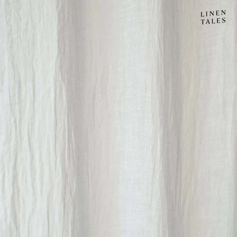 Bílá lněná záclona 130x200 cm White – Linen Tales