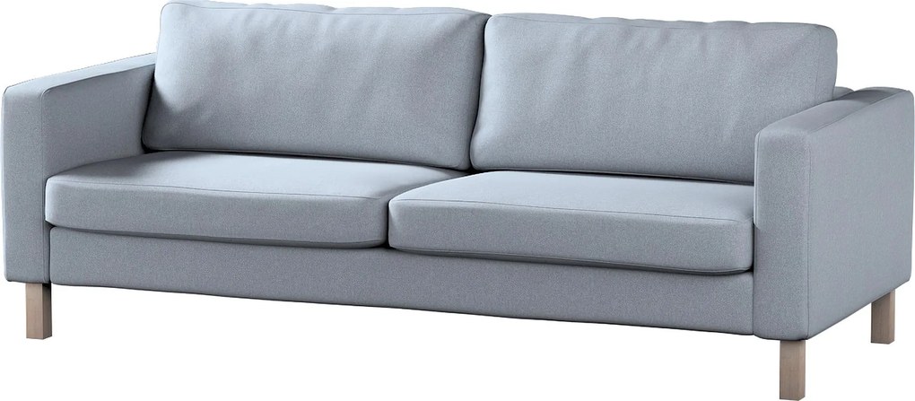 Potah na pohovku IKEA Karlstad, 3-místná, rozkládací barva modrá látka pletený vzor