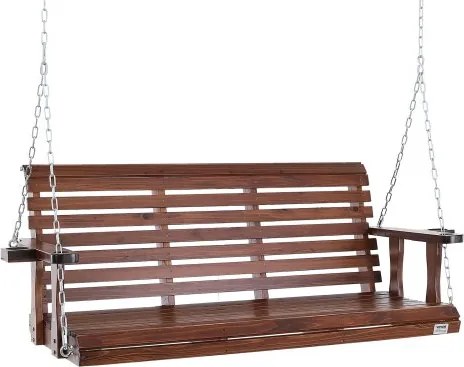 Dřevěná houpačka na verandu 1,7 m, terasová houpačka na nádvoří a zahradu