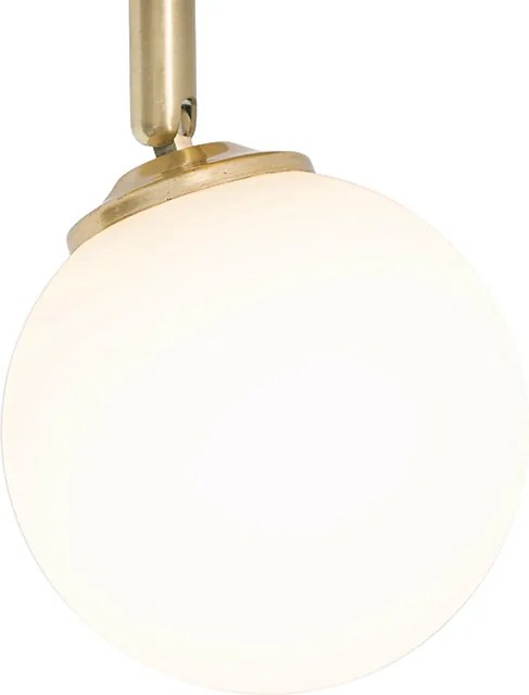 Moderní bodové světlo zlaté s opálovým sklem se spínačem - Atény