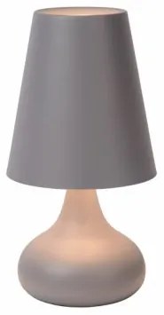 LUCIDE ISLA Table lamp E14 Grey, stolní lampa