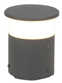 Moderní venkovní lampa tmavě šedá 12 cm vč. LED - Bar