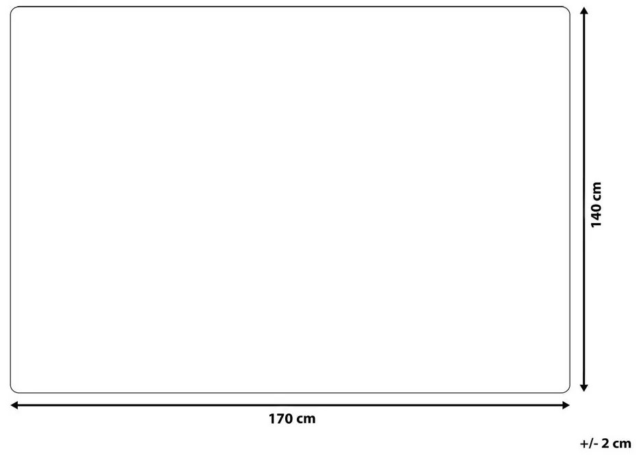 Bavlněná deka 140 x 170 cm tmavě šedá FETHIYE Beliani