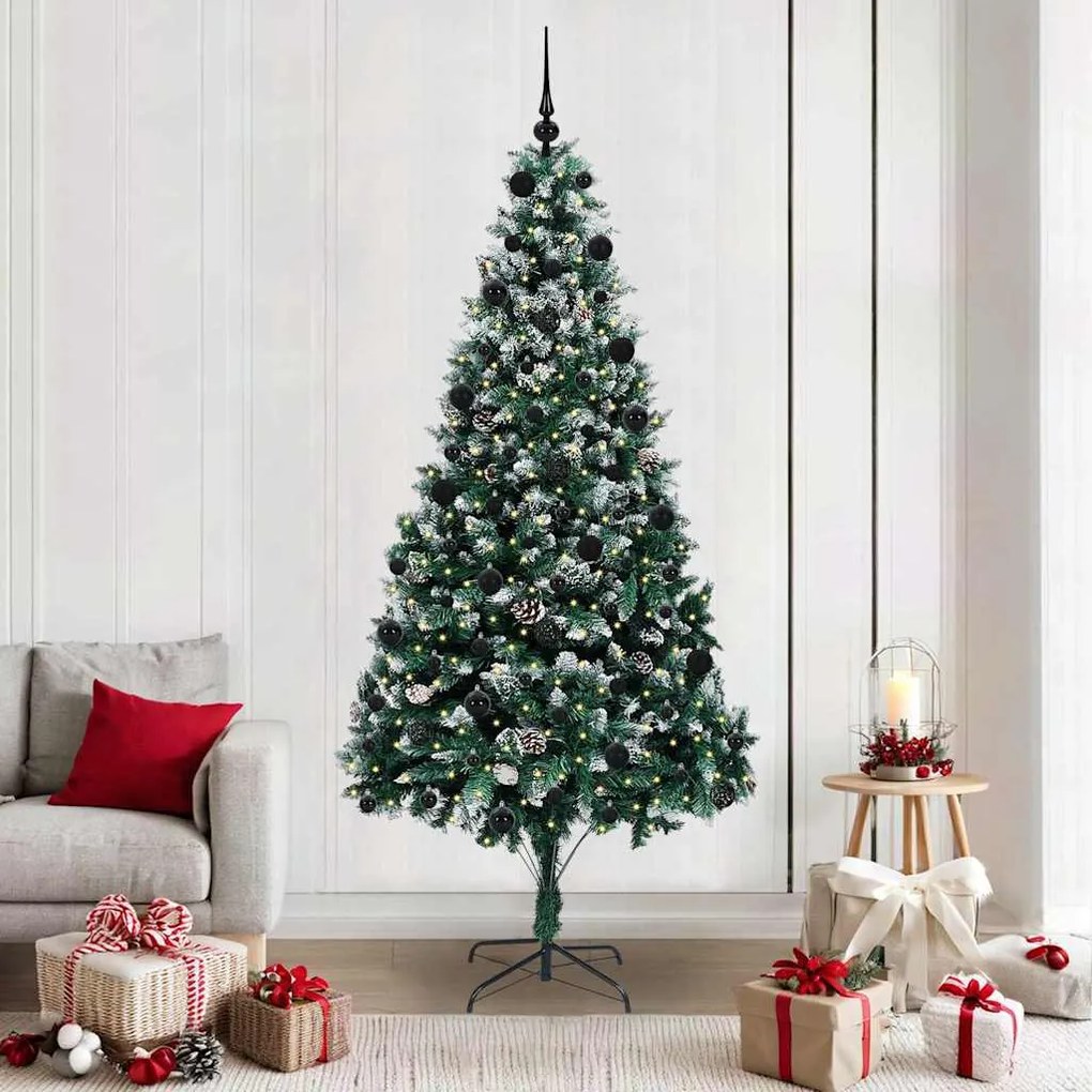 Umělý vánoční stromeček Zelená 210 cm PVC, ocel a plast 3396274