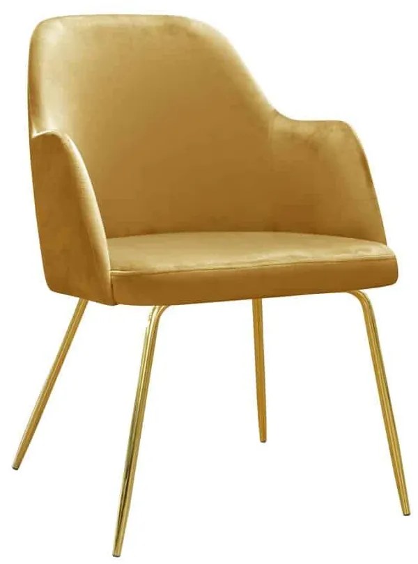 ArtStyl Židle s područkami Caprice ideal gold
