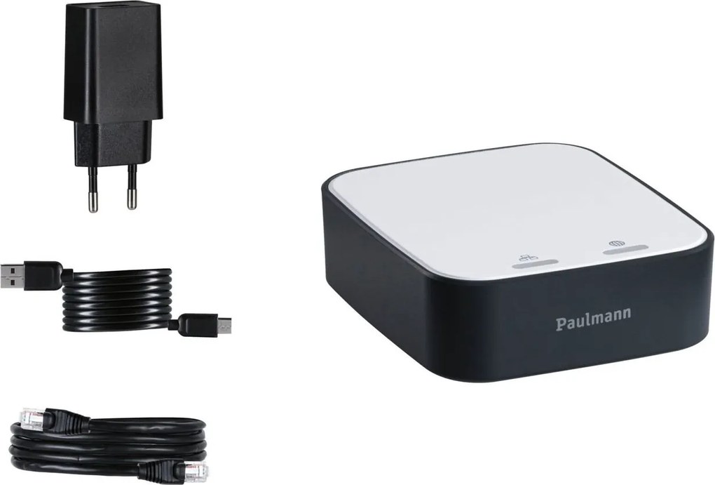 P 5183 Plug & Shine startovací sada Smart Home smik Gateway + LED bodové zahradní světlo Pike základní sada RGBW+ - PAULMANN