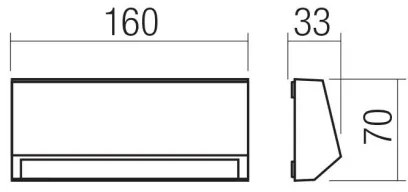 Redo 90679 - Venkovní orientační svítidlo ANDER LED/3W/230V 3000K IP65 antracit