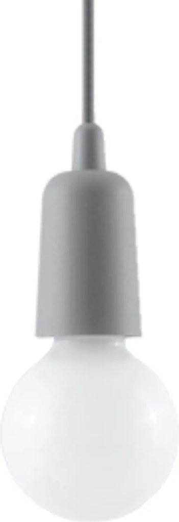 Sollux Lighting Závěsné svítidlo DIEGO 1 šedé