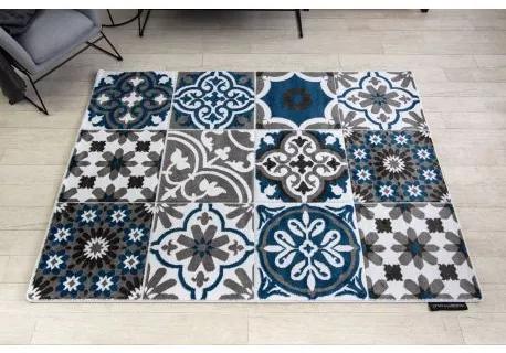 koberec ALTER Porto květiny modrý velikost 180x270 cm | krásné koberce cz