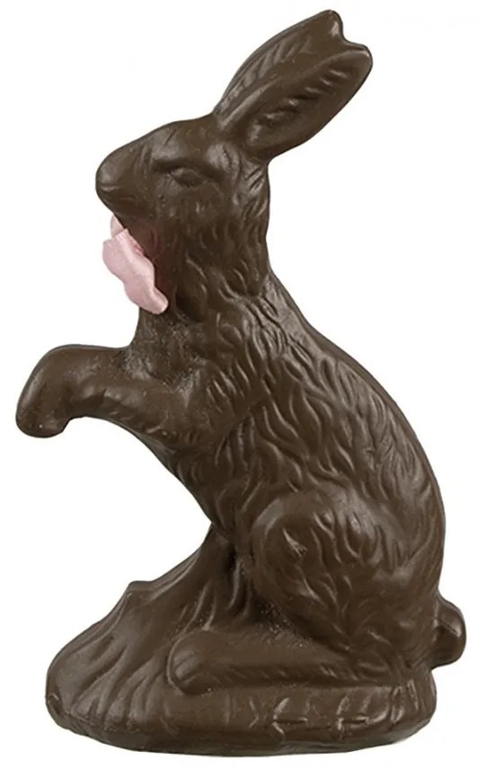 Dekorace čokoládavá figurka králík - 8*4*13 cm