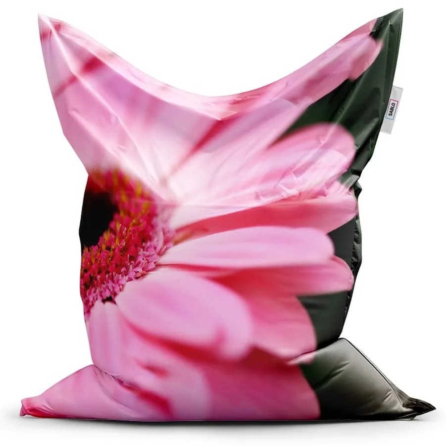 Sedací vak Classic růžová gerbera - dětský, růžová