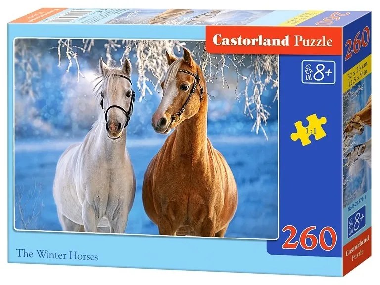 4799 Puzzle Castorland - Winter Horses 260 dílků