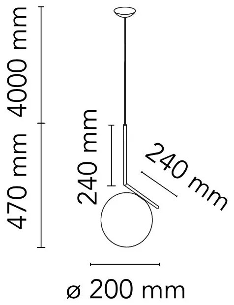 Flos IC Lights S1, designové závěsné svítidlo, 1x60W E14, černá, Ø 20cm
