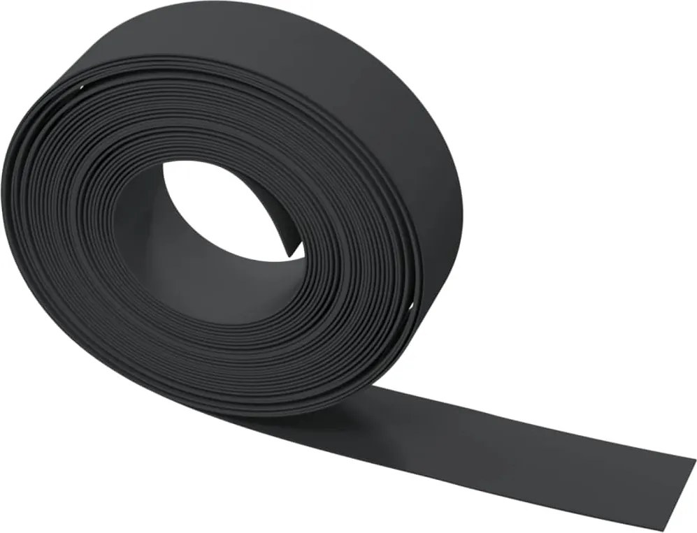 Travní lemy 2 ks černé 10 m 15 cm polyethylen 3155444