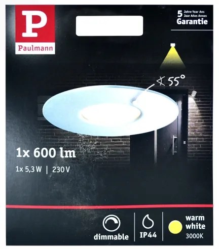 Paulmann 79668 - LED/5,3W IP44 Koupelnové podhledové svítidlo HOUSE 230V