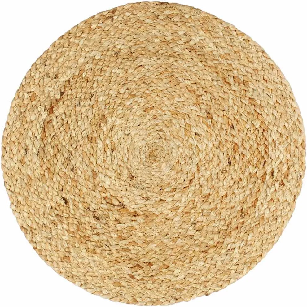 Prostírání 6 ks přírodní 38 cm kulaté juta 133835