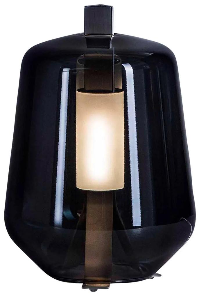 Prandina Luisa T1 stolní lampa 2 700K chrom/šedá