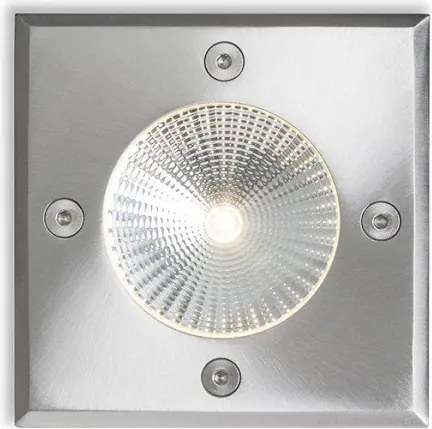 RED R10436 RIZZ čtvercová nerez 230V/350mA LED 3W IP65 3000K - RED - DESIGN RENDL