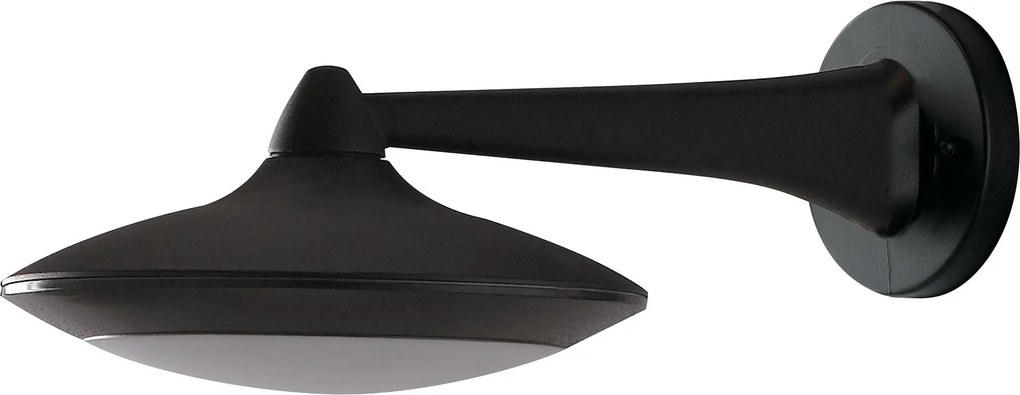 FAN LANT-ALYSON/AP Venkovní nástěnné svítidlo LED ALYSON černá, hlinik, 12 W, 1300 lm, 4000 K, IP44, 10 x 24 cm - FANEUROPE