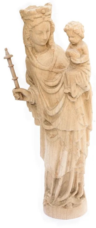 Dřevěná socha - Panna Maria s Jezulátkem - 25 cm