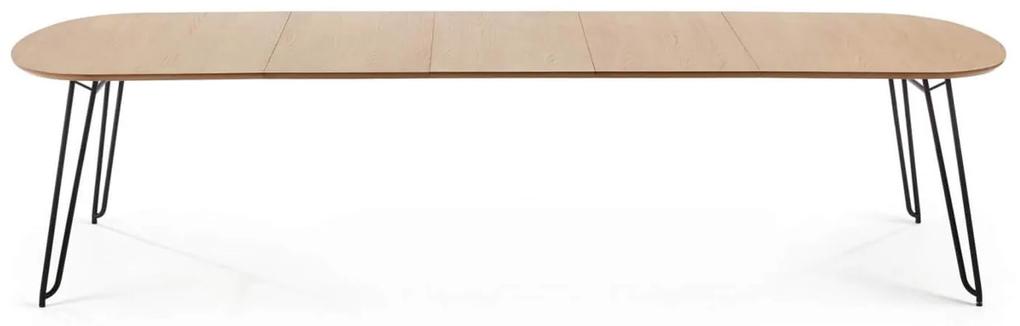 Rozkládací jídelní stůl vanoc 170 (320) x 100 cm přírodní MUZZA