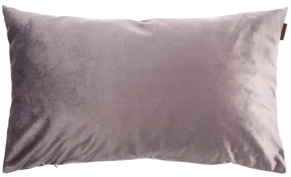 Domarex Povlak na polštář Velvet šedá, 30 x 50 cm