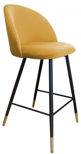 Žlutá barová židle Frozen - Magic velvet 15