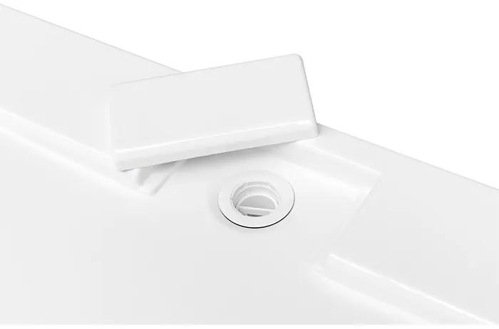 Besco Čtvrtkruhová akrylátová sprchová vanička AXIM HR 80x80 (90x90) UltraSlim Barva: Bílá, Rozměry (cm): 90x90
