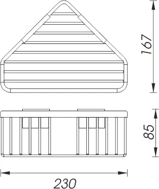 Nimco Drátěná police KIBO černá -
