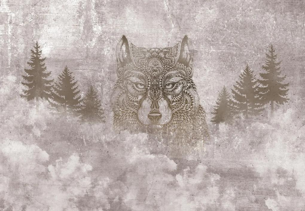 Fototapeta - Vlk z mandaly (245x170 cm)