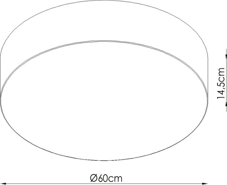 Bílé papírové stropní svítidlo ø 60 cm TOP – Thoro