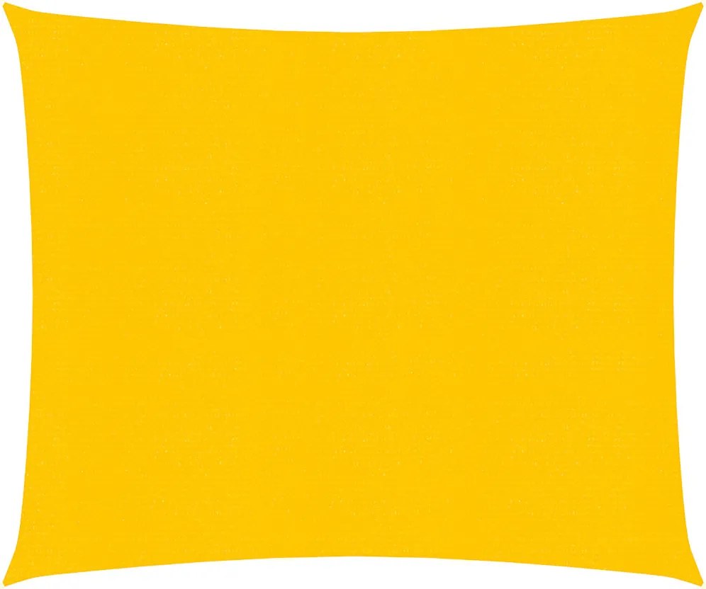 Plachta proti slunci 160 g/m² čtverec žlutá 5 x 5 m HDPE 311553
