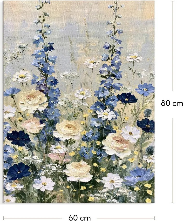 Tištěný obraz na plátně 60x80 cm Blue Meadow – Styler