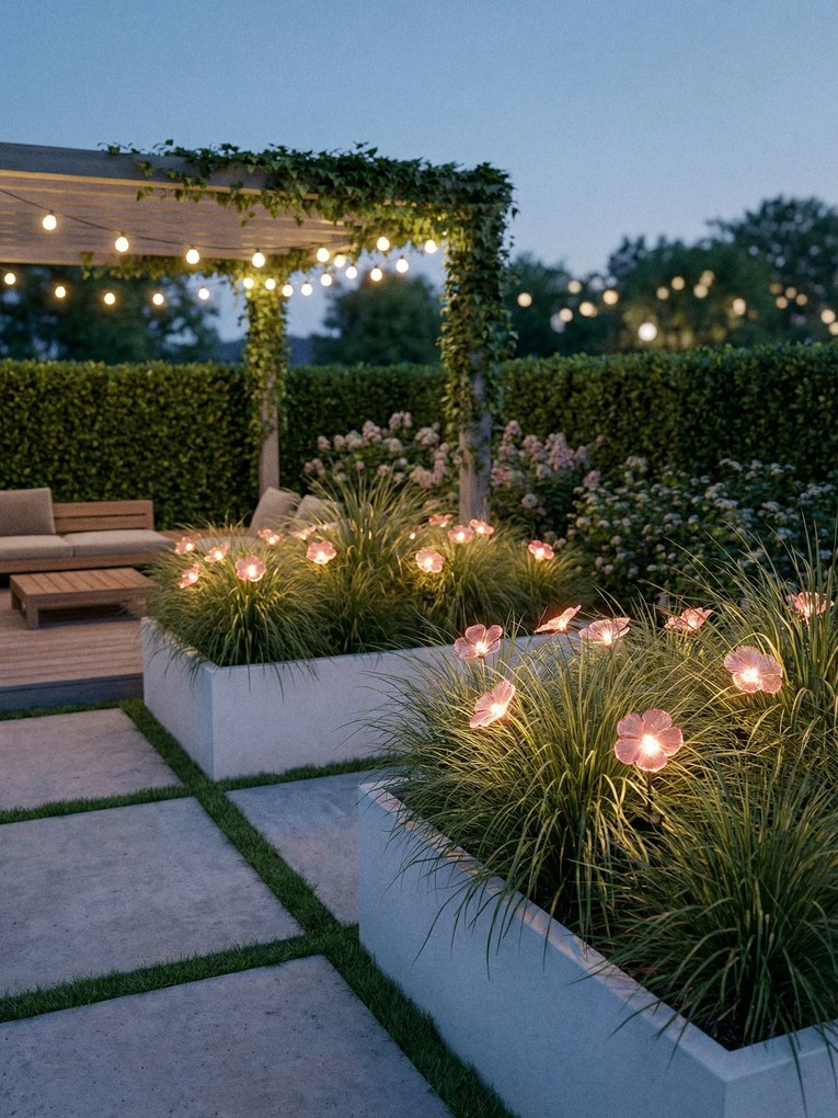 Sinsay - Solární LED lampa ve tvaru květiny - růžová