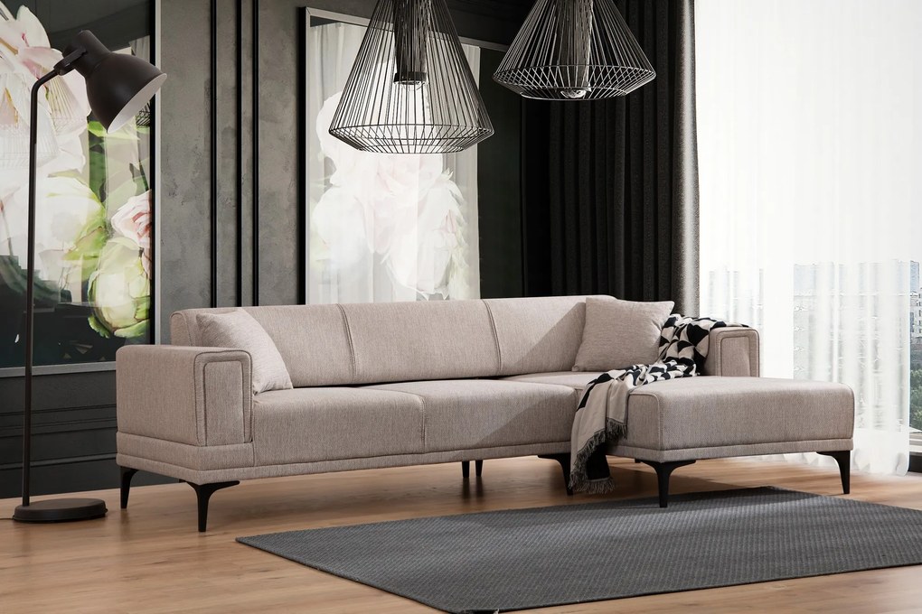 Hanah Home Rohová pohovka HORIZON béžová pravá