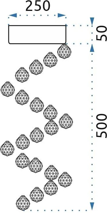 Toolight - Stropní lampa 1xGU10 APP785-1C, chromová, OSW-05036