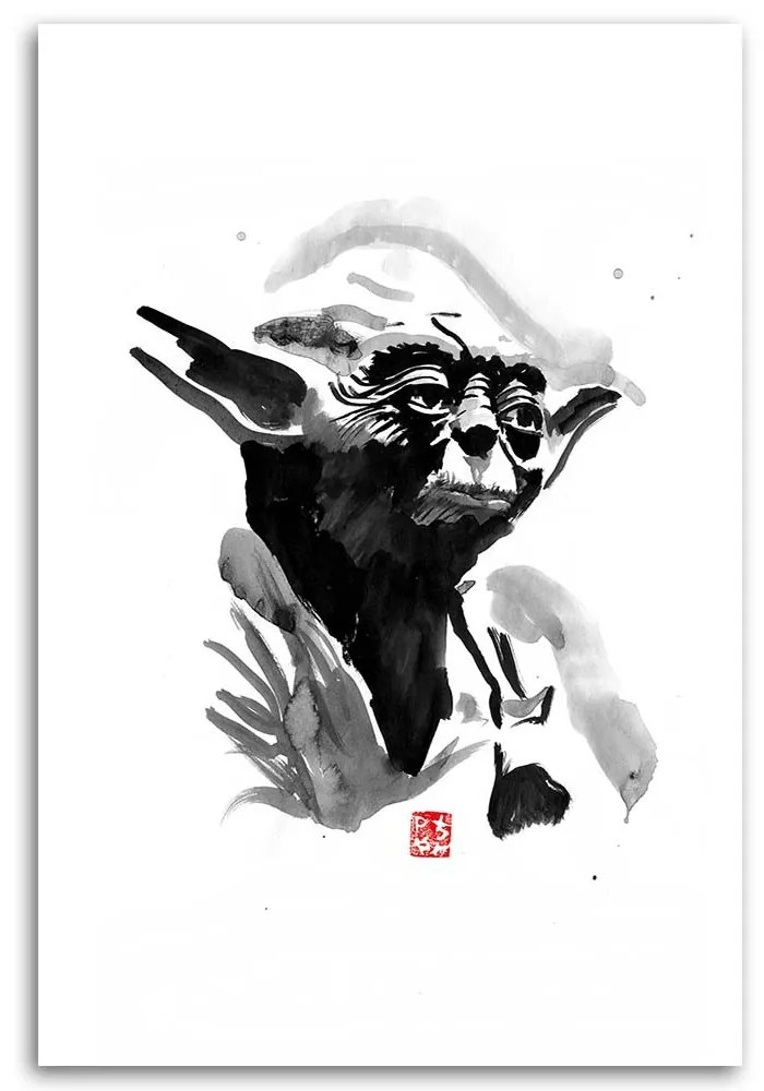 Gario Obraz na plátně Star Wars, Yoda - Péchane Rozměry: 40 x 60 cm