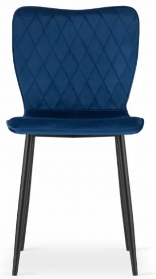 Sametová židle RIO modrá