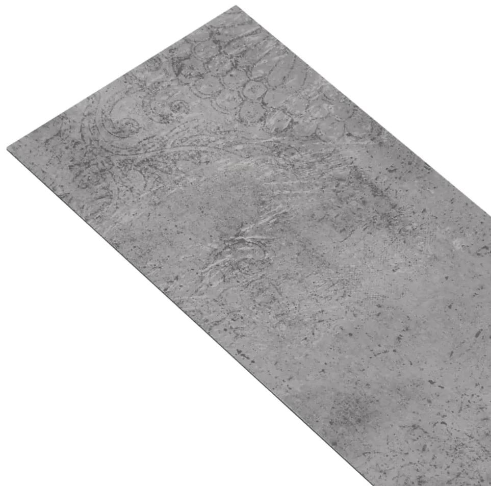 Nesamolepicí PVC podlahová prkna 4,46 m² 3 mm cementově hnědá,  146583