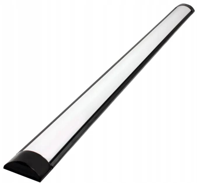8x LED panel MARS - černé svítidlo SLIM - 120cm - 36W - 230V - 3600Lm - studená bílá