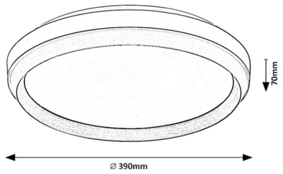 Rabalux 71159 - LED Stropní svítidlo FONTANA LED/24W/230V 3000K