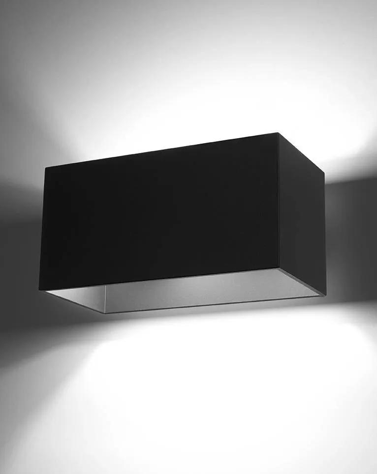 Nástěnné svítidlo Quad Maxi, 1x černé kovové stínítko