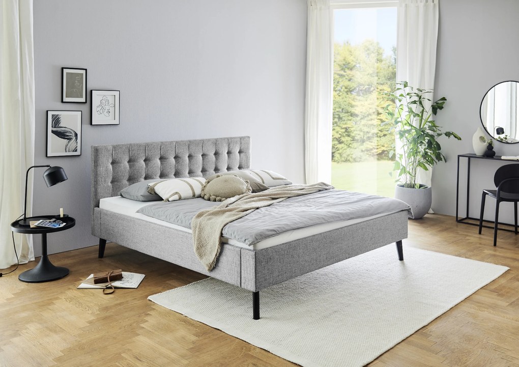 MEISE MÖBEL Čalouněná postel EMPIRE 180x200cm šedá 2161-10-5000