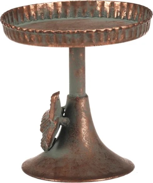Kovový svícen 14 cm měděný FUP563-S