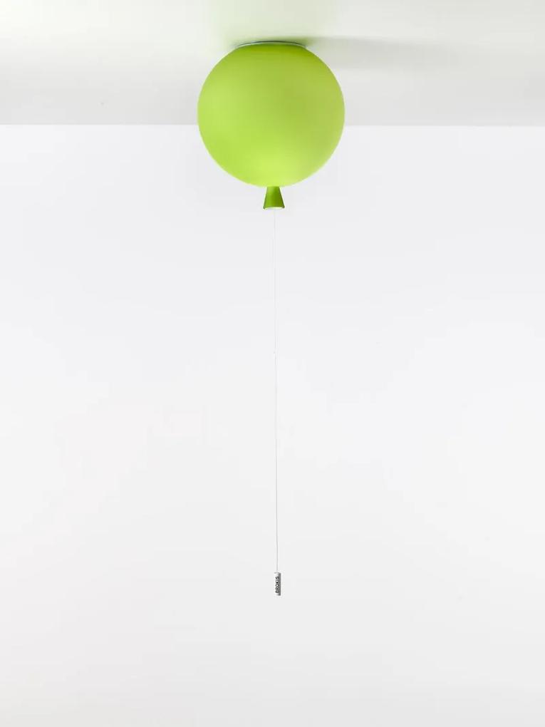 Brokis Memory, skleněné stropní svítidlo Barva: Zelená, Velikost: Ø 250 mm, Povrch skla: Lesklý