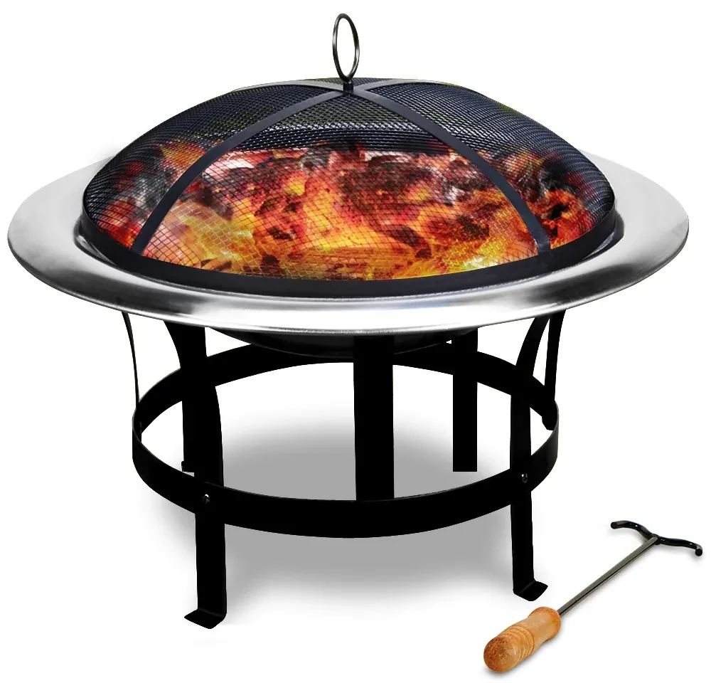 Monzana Ohniště z ušlechtilé oceli Ø75cm | BIANO