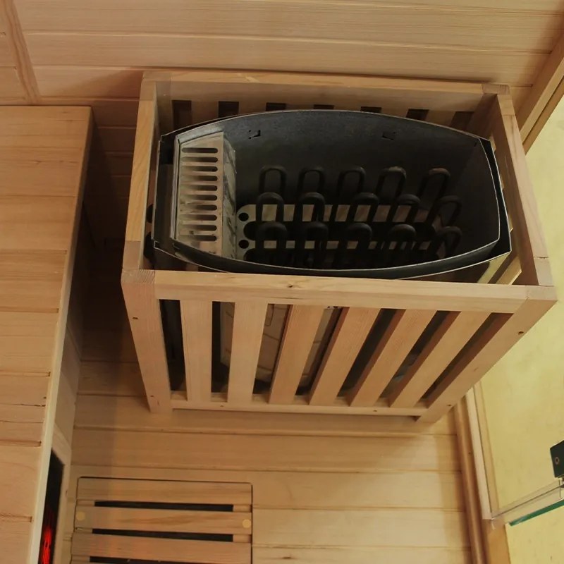 BPS-koupelny Kombinovaná sauna 2v1 - Infrasauna + finská sauna 180x160, 4-5 osob
